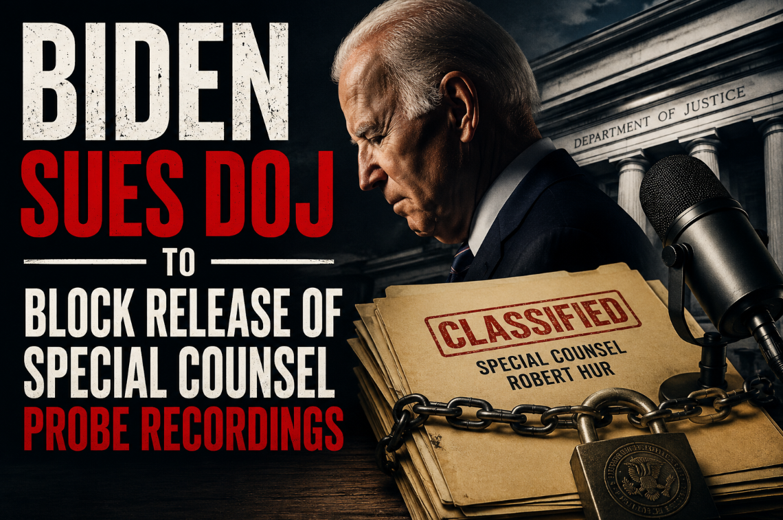 Biden Sues DOJ to Block Release of Hur Probe Audio Recordings ...